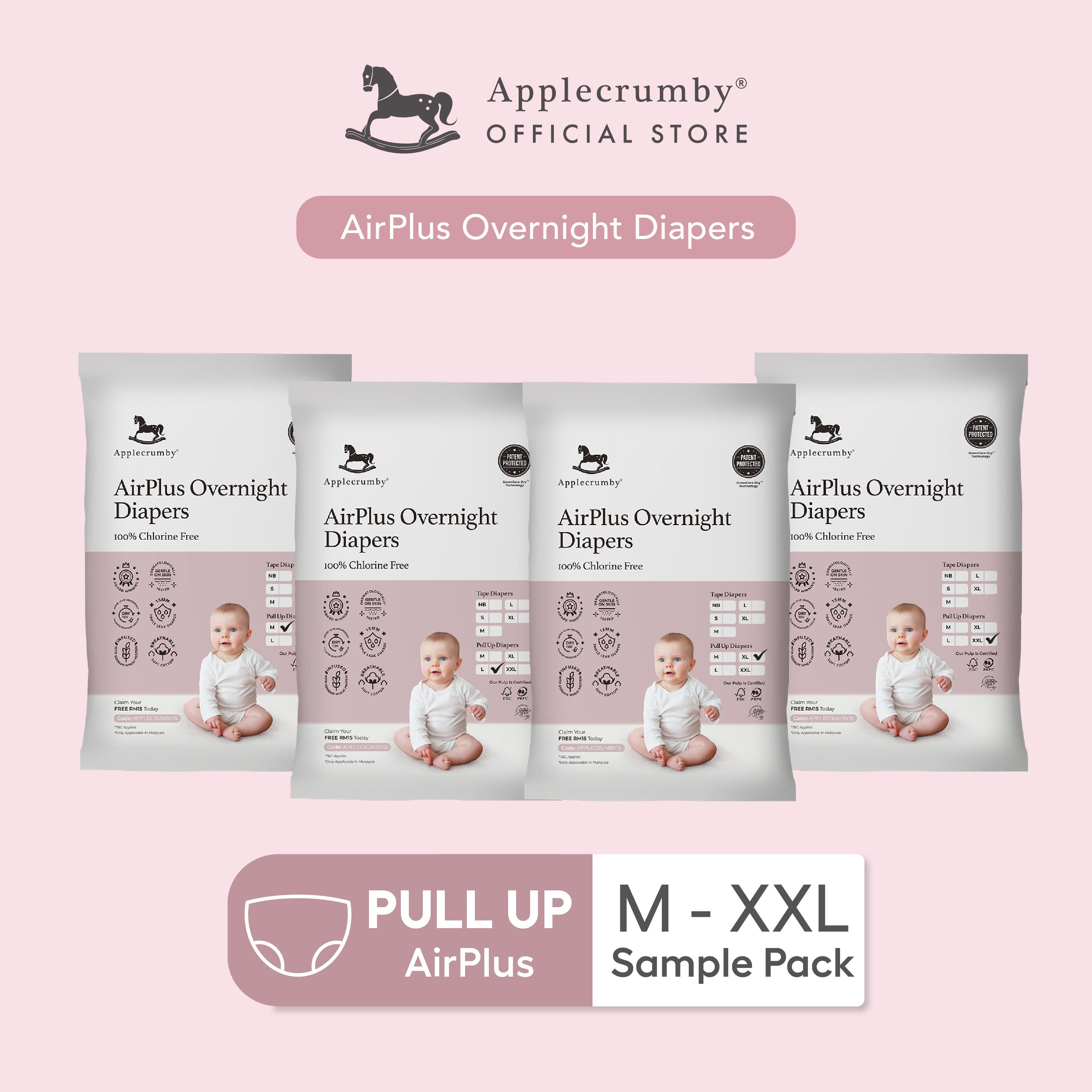AirPlus Overnight Diapers – Applecrumby®